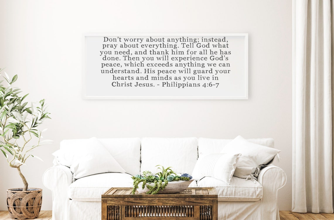 Scripture Art Wood Signs Bible Verse Decor Modern - Etsy