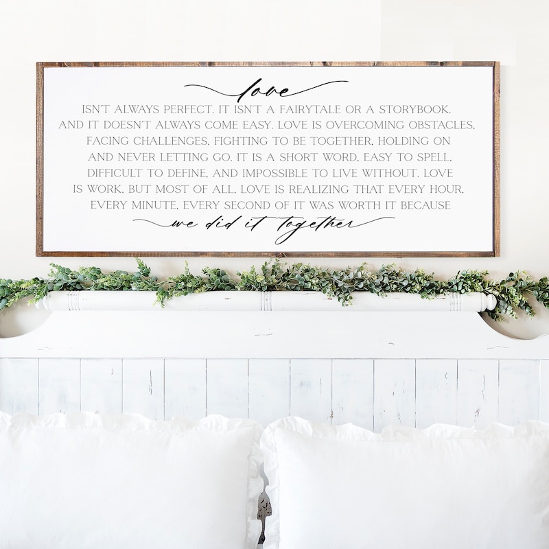 Love Quote Sign - Etsy