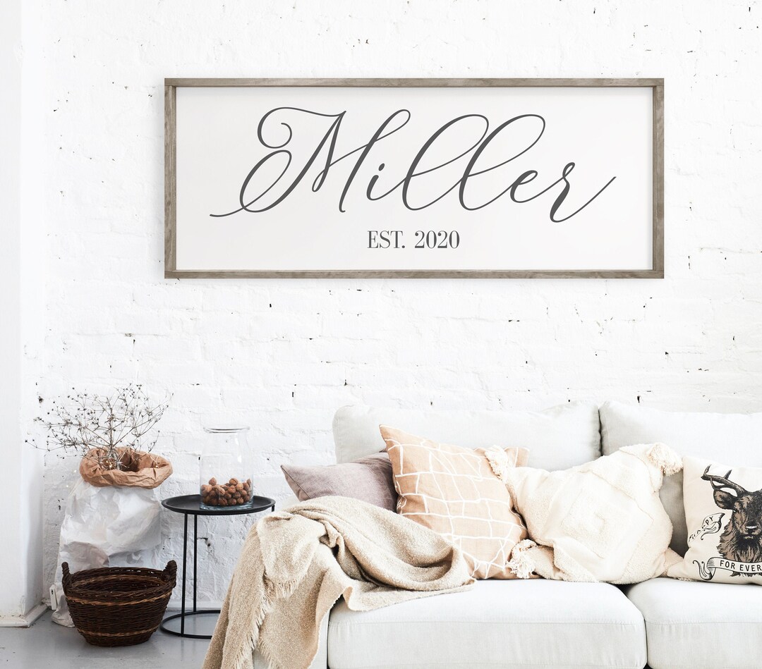 Last Family Name Sign Last Name Sign Last Name Wood Sign - Etsy