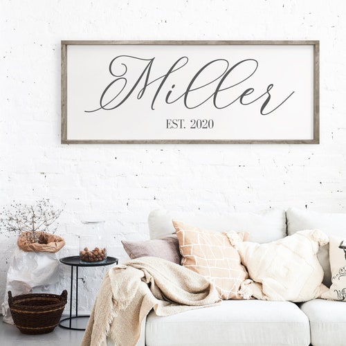 Last Family Name Sign Last Name Sign Last Name Wood Sign - Etsy