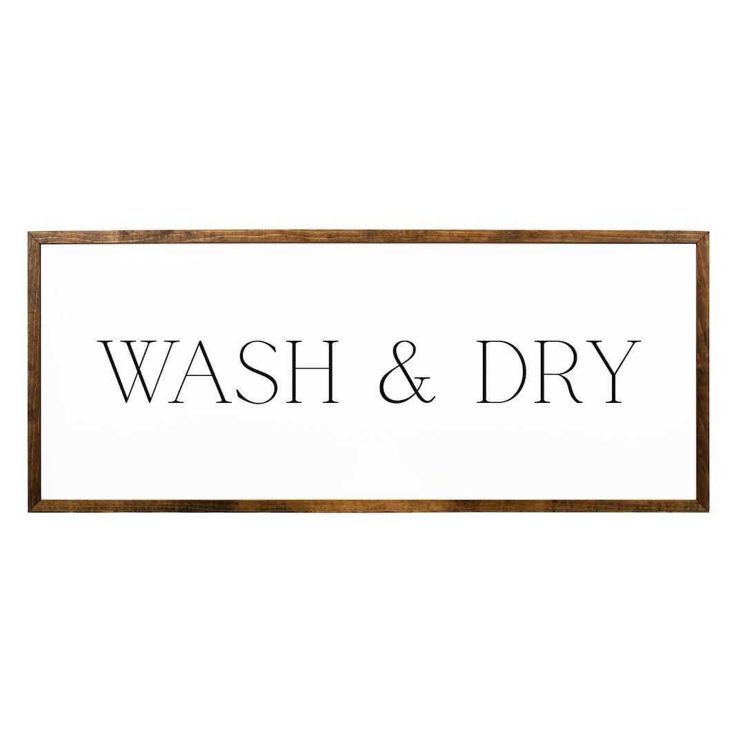 Wash and Dry Sign Laundry Room Decor Laundry Sign Laundry Room Sign ...