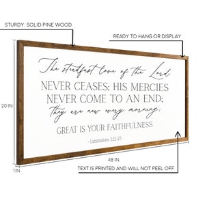The Steadfast Love of the Lord Wood Sign | Inspirational Scripture ...