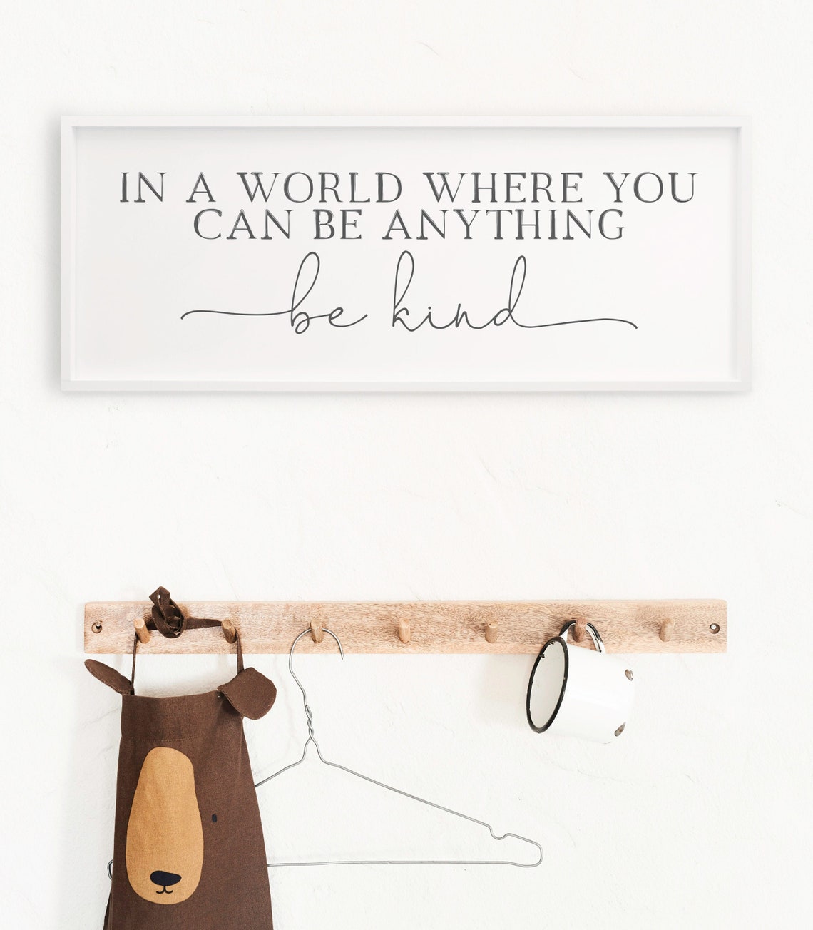 In a World Where You Can Be Anything Be Kind Motivational | Etsy