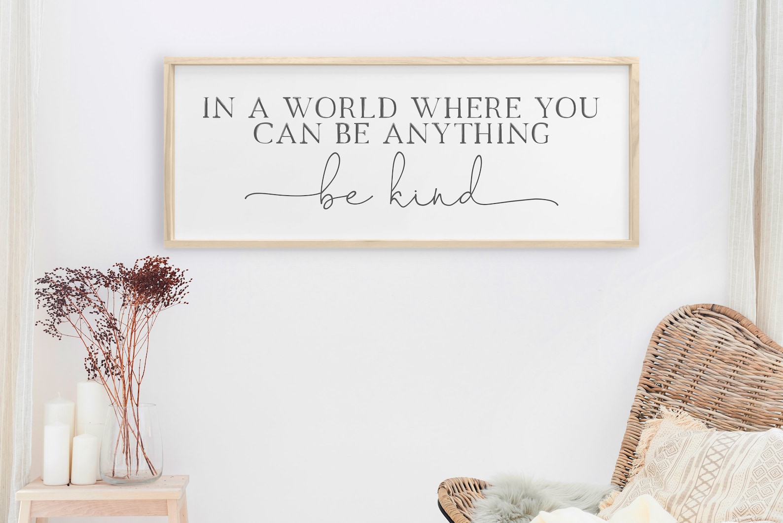 In a World Where You Can Be Anything Be Kind Motivational | Etsy