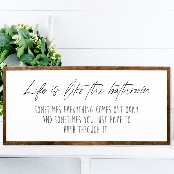 Farmhouse Bathroom Wall Decor - Etsy