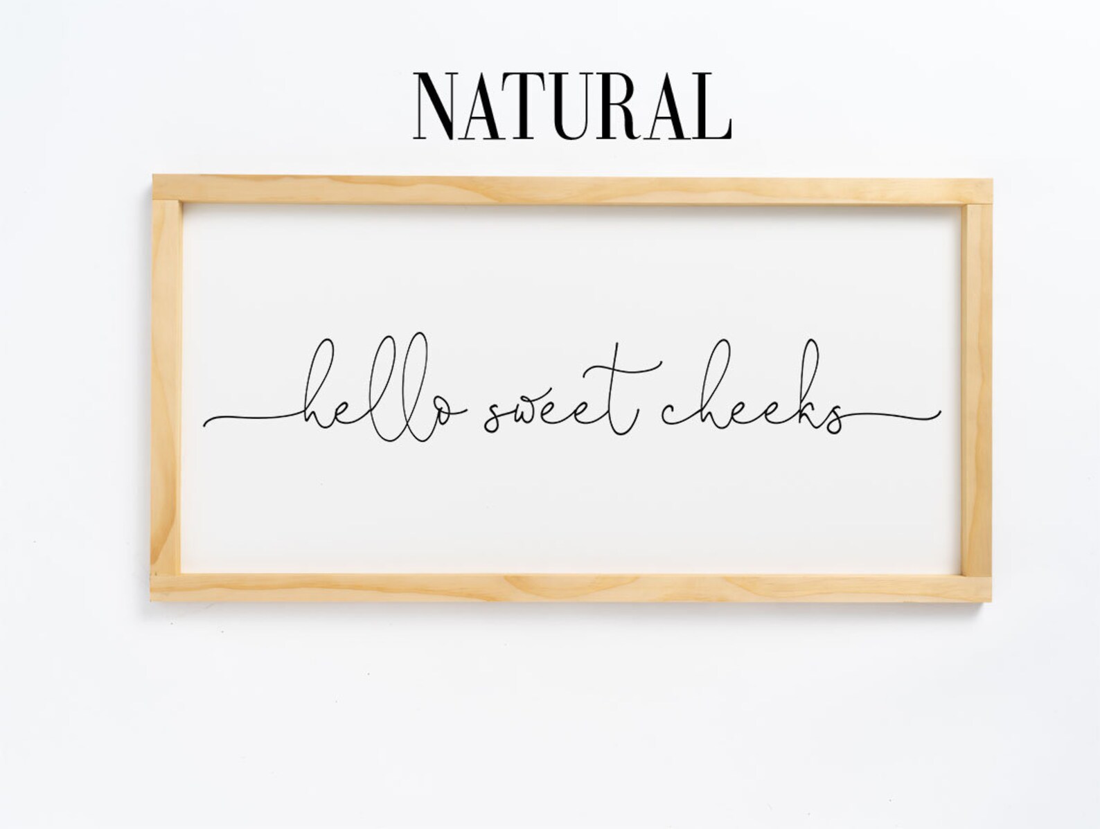 Funny Bathroom Signs - Hello Sweet Cheeks Bathroom Sign - Farmhouse ...