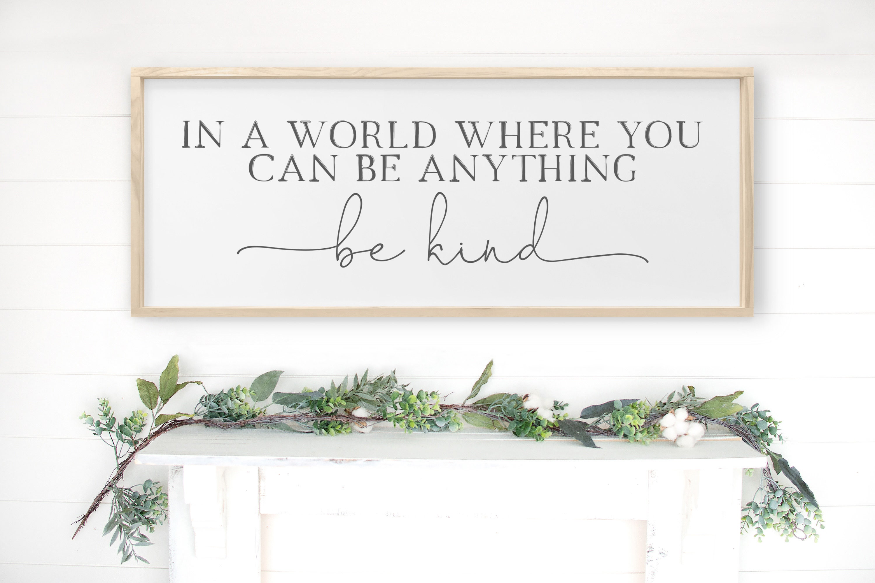 In a World Where You Can Be Anything Be Kind Motivational | Etsy