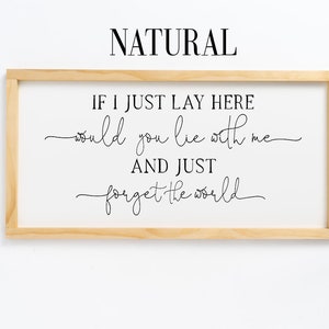 Song Lyric Wood Sign – ‘if I Just Lay Here’ – Romantic Bedroom Decor - Etsy