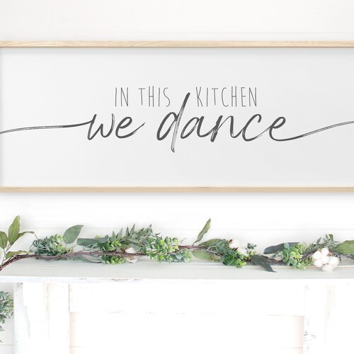 In This Kitchen We Sing Farmhouse Decor Kitchen Sign - Etsy
