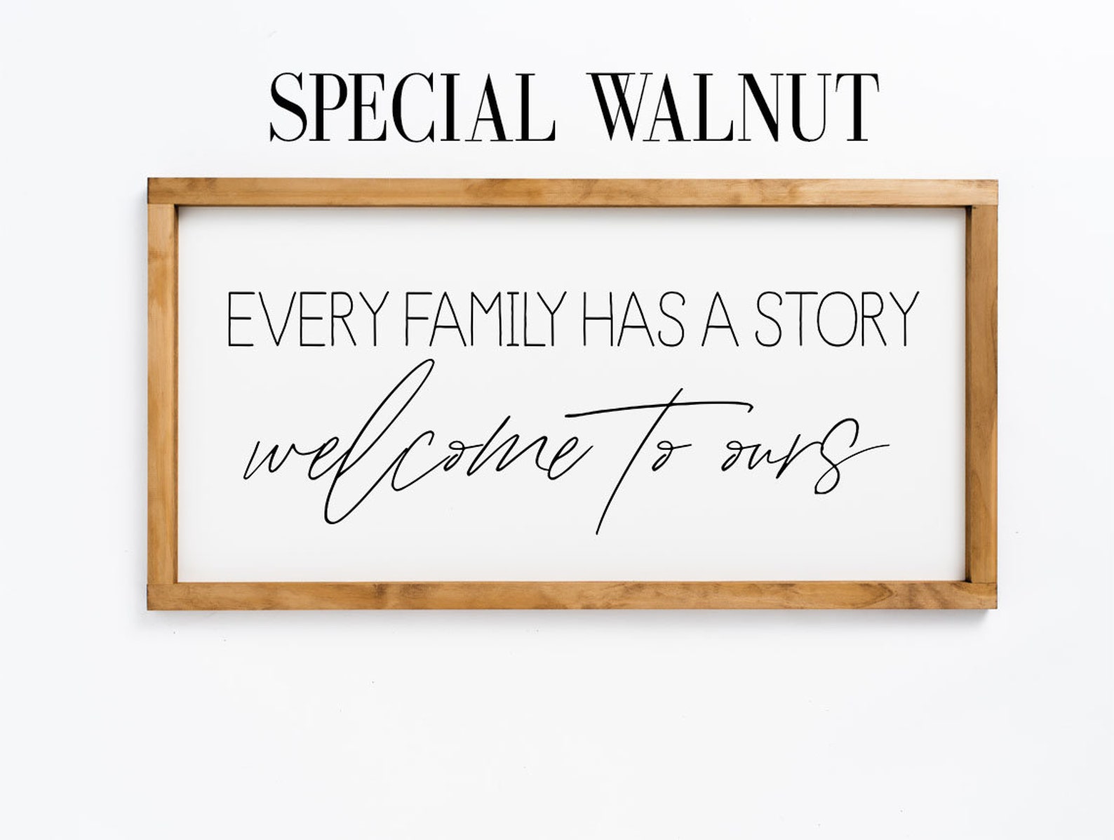 Family Sign Wood Signs for Home Decor Every Family Has A Story Welcome ...