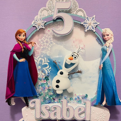 Frozen Inspired Personalized Cake Topper Frozen Cake Topper - Etsy