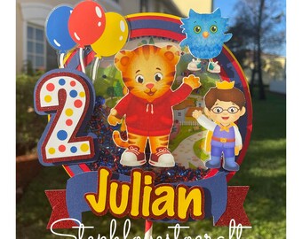 Daniel Tiger Birthday Cake Topper | Etsy