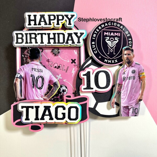 Messi Cake Topper Png - Etsy