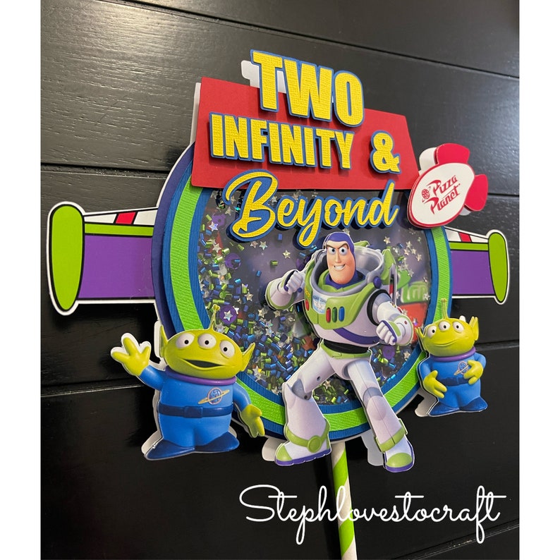 Two Infinity and Beyond Light up Cake Topper - Etsy