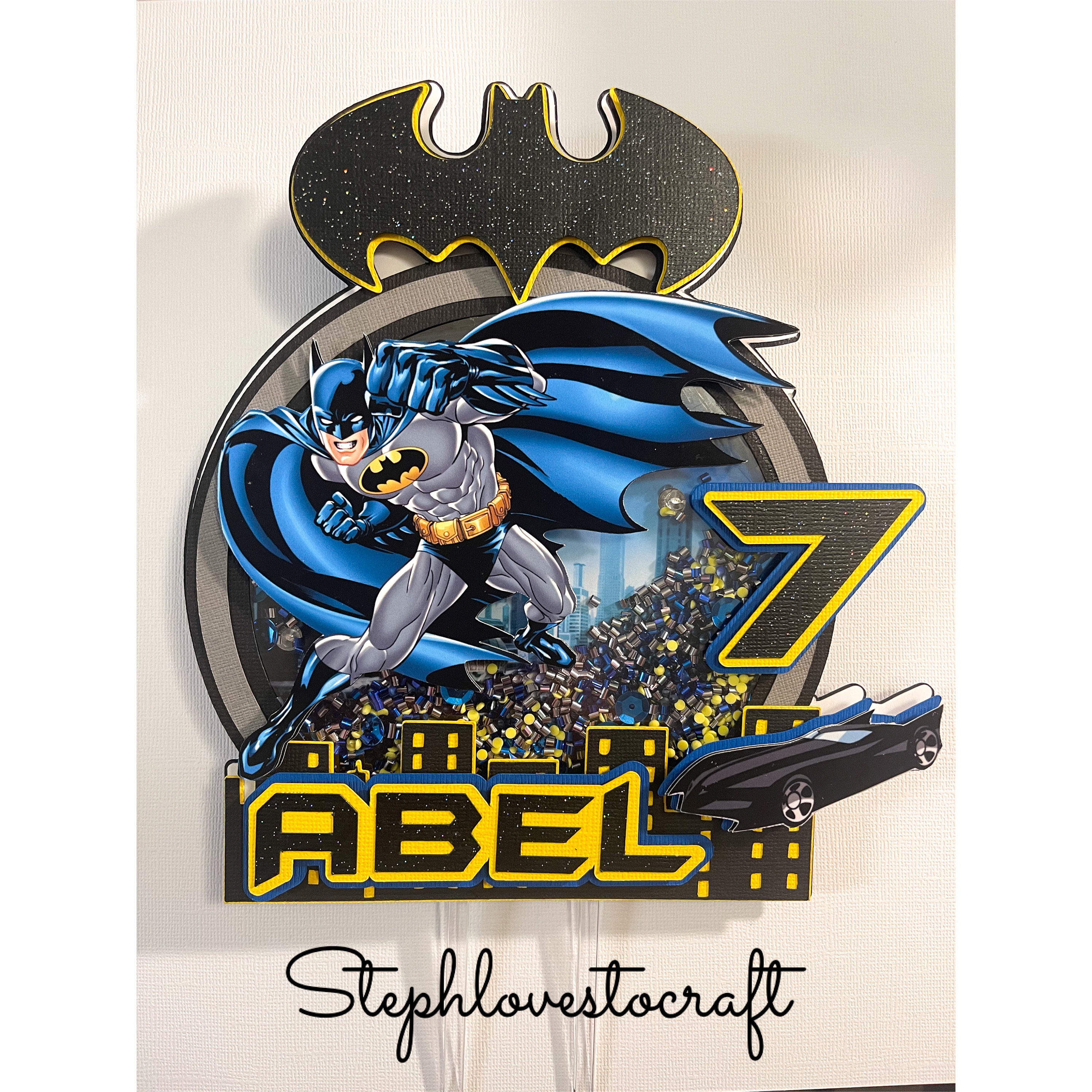 Topper de pastel inspirado en Batman / Topper de pastel - Etsy España