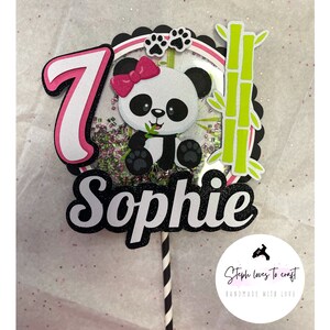 Panda Cake Topper - Etsy