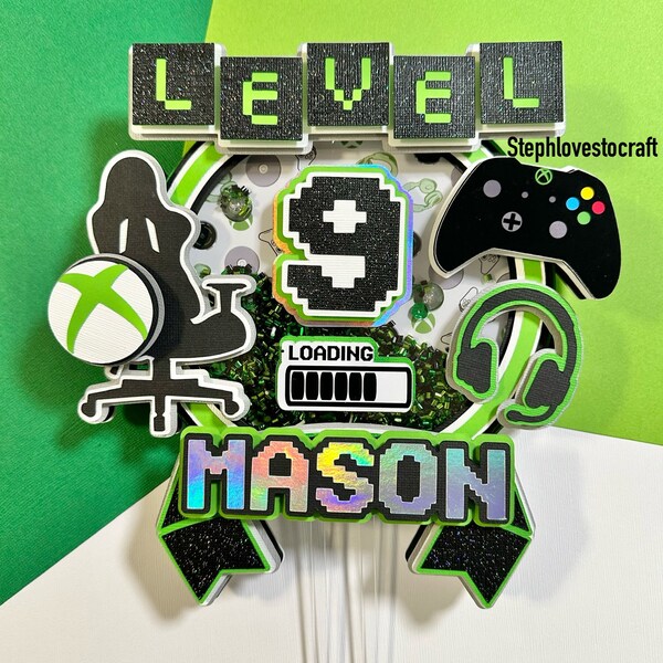 Gaming Cake Topper - Etsy