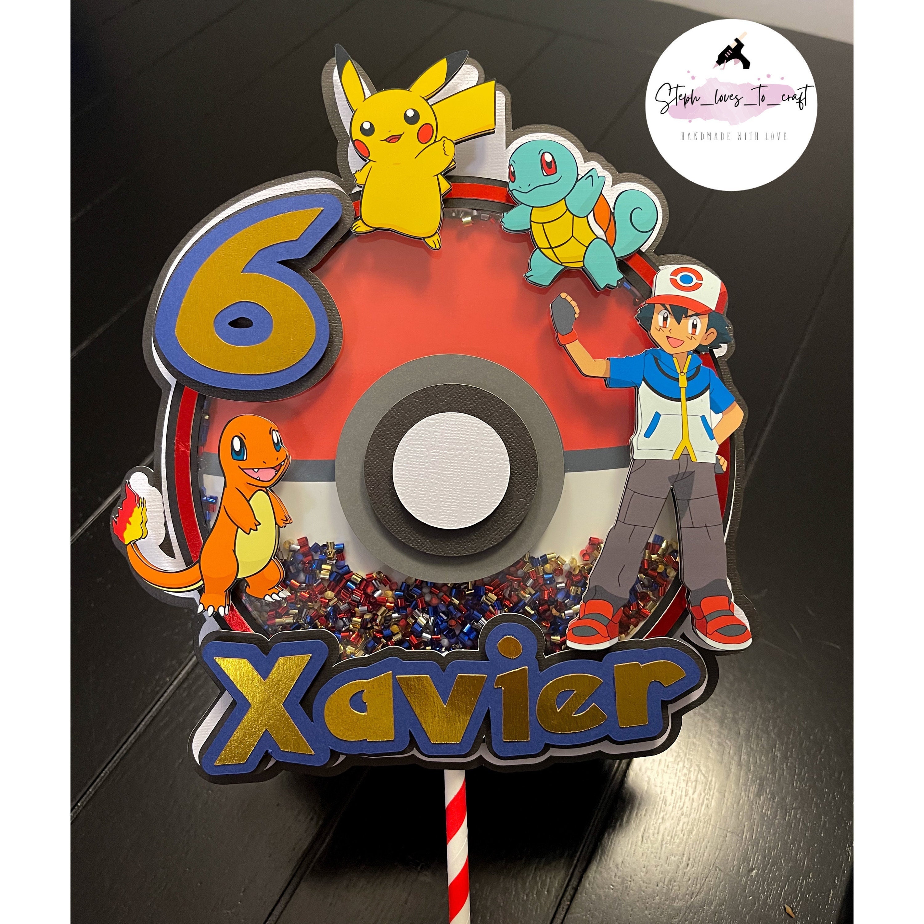 Pokemon Inspired Cake Topper With Lights - Etsy