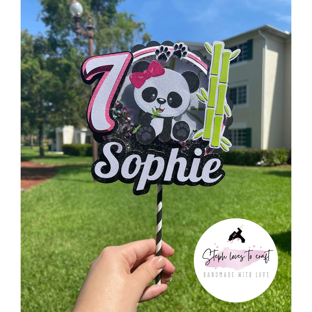 Panda Cake Topper - Etsy