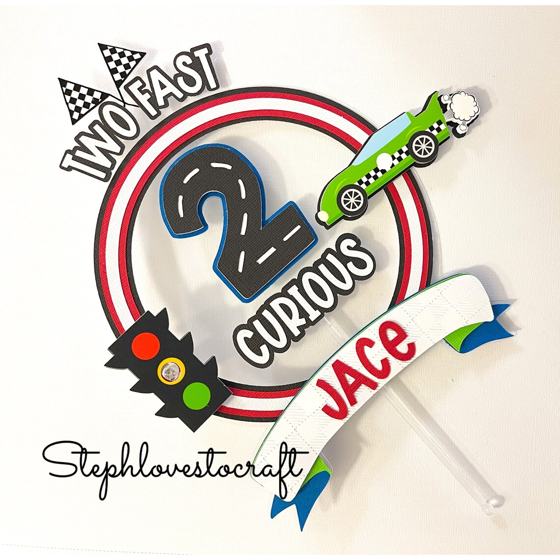 Two Fast Cake Topper Car Cake Topper Second Birthday Cake - Etsy