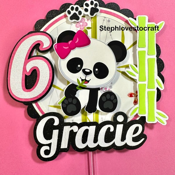 Panda Cake Topper - Etsy