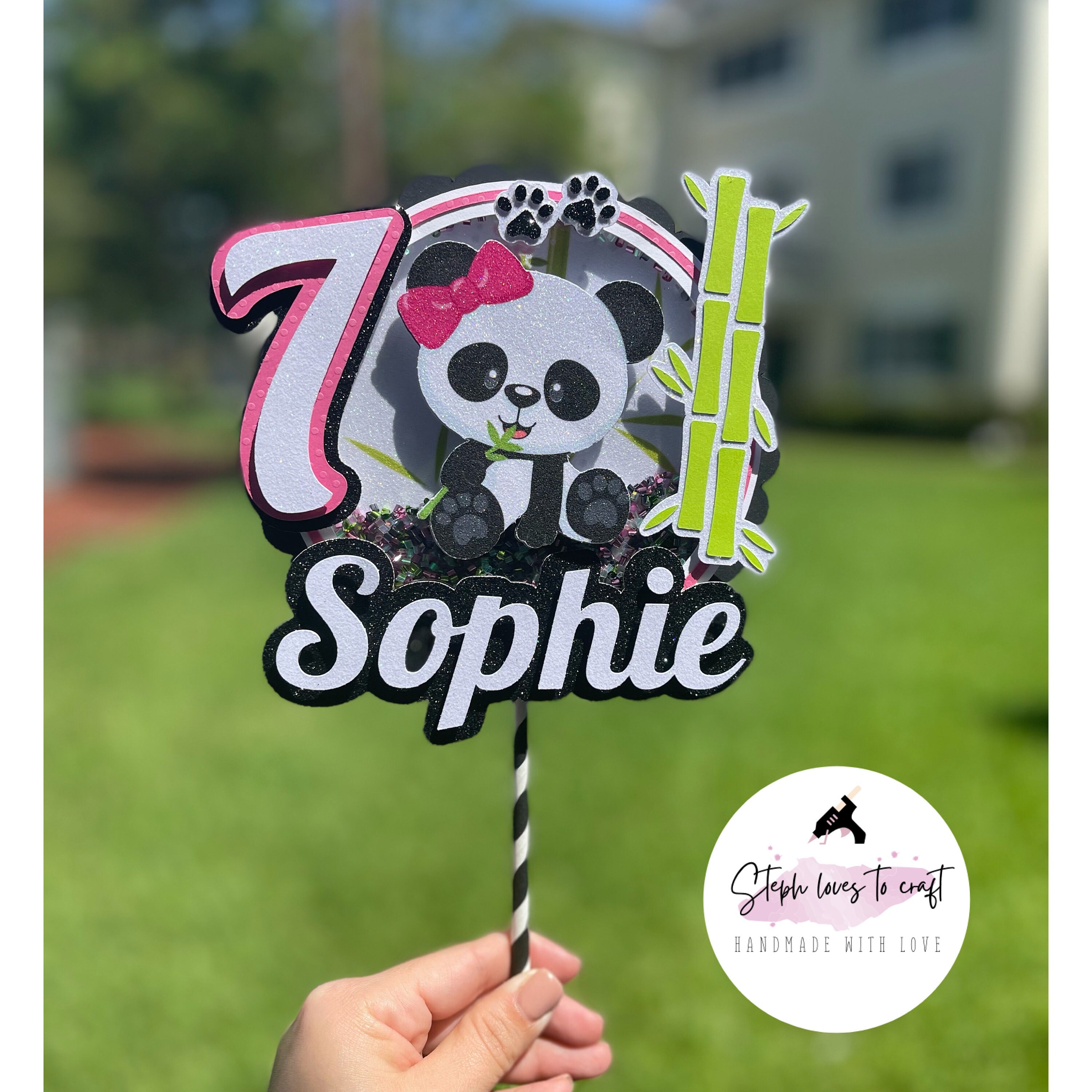 Panda Cake Topper | Etsy