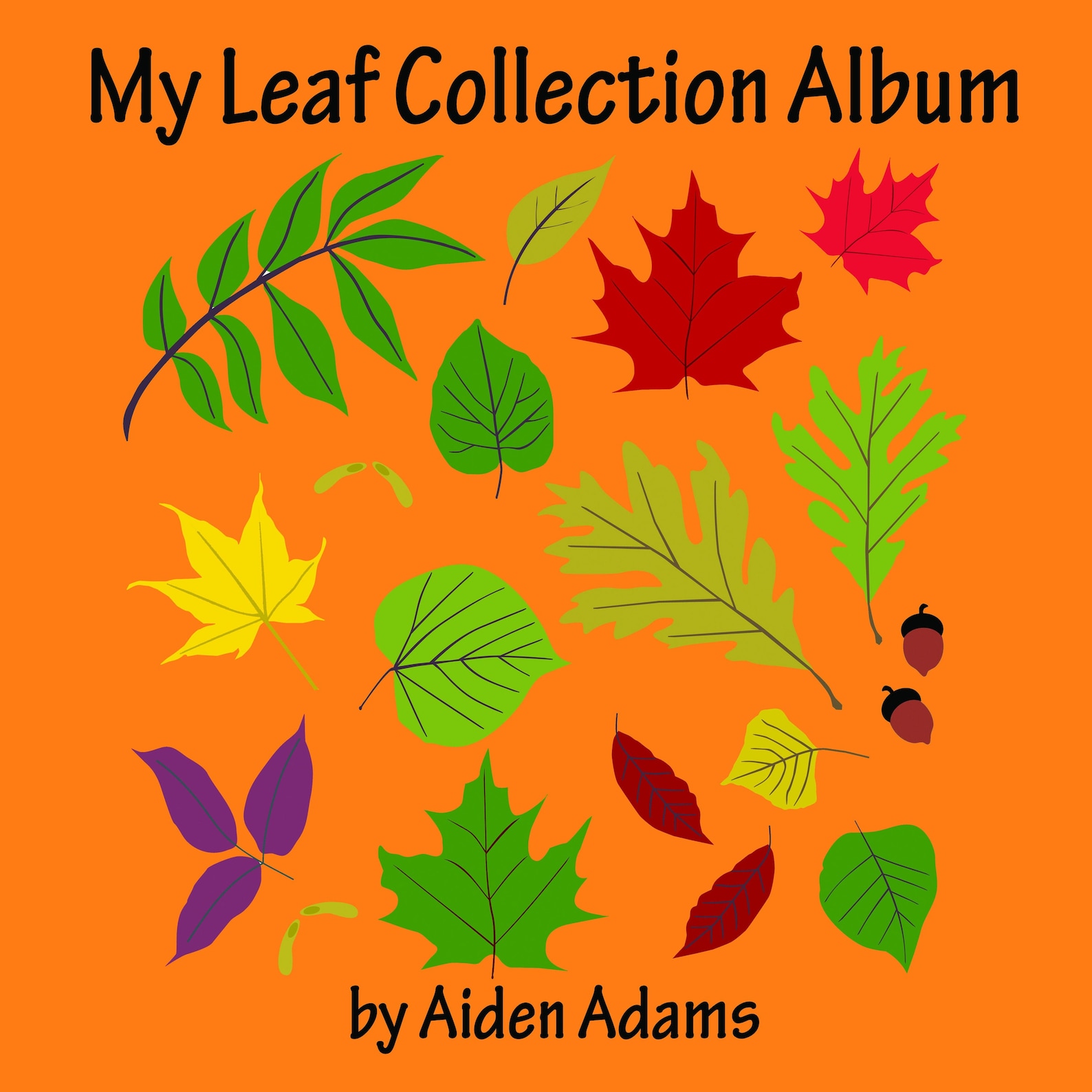 My Leaf Collection Album: A Hardcover Album With Envelope Pockets for ...