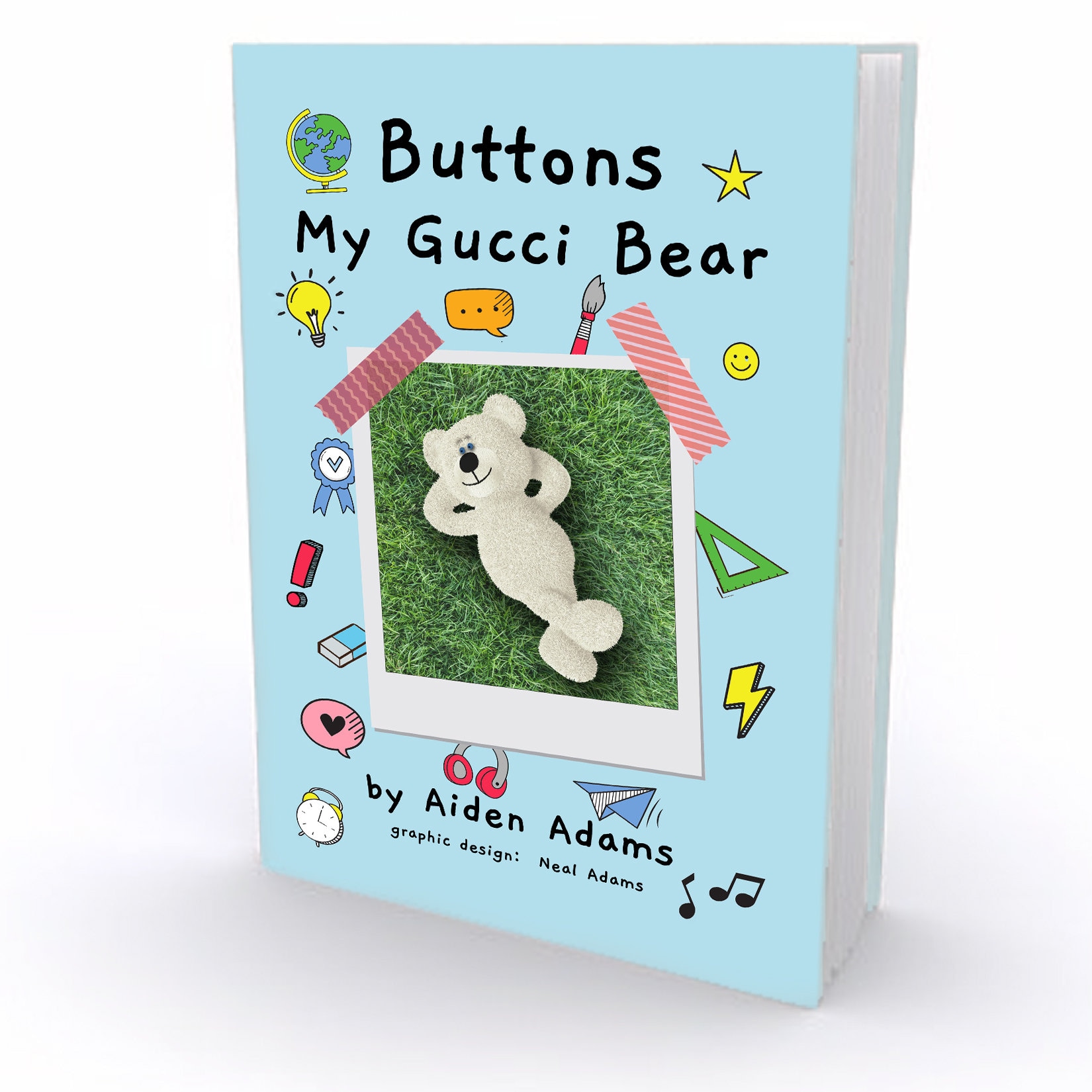 Book & Plush Gift Set: Limited Edition Buttons My Gucci Bear, Handmade ...