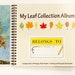 My Leaf Collection Album: A Hardcover Album With Envelope Pockets for ...