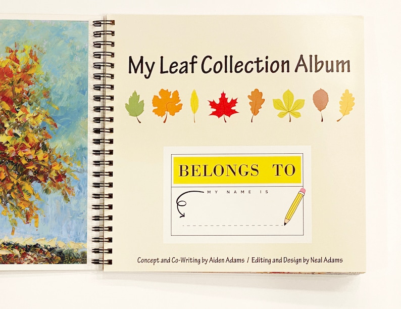 My Leaf Collection Album: A Hardcover Album With Envelope Pockets for ...