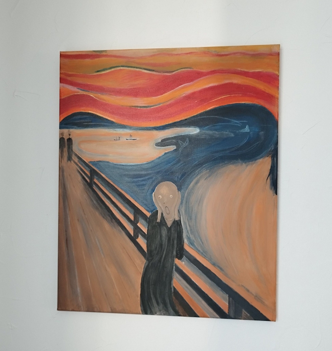 Acrylic Painting on Canvas - Reproduction of the Painting "the Scream ...