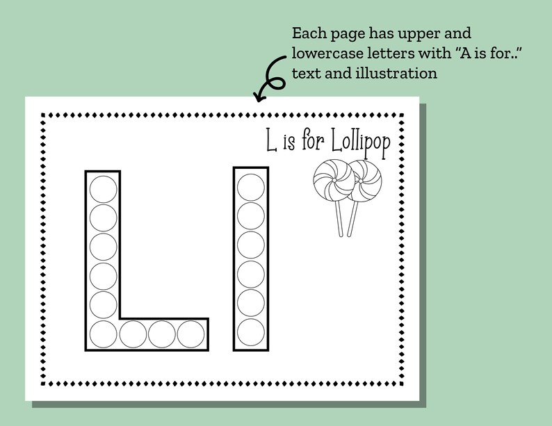 Alphabet Do-a-dot Activity Pages Perfect for Toddler - Etsy