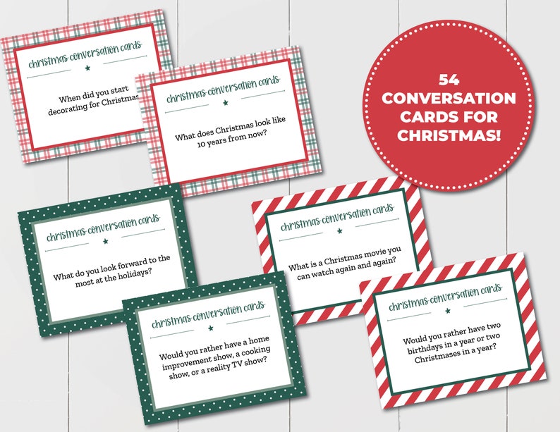 Christmas Ice Breaker Game Conversation Starter for Office - Etsy