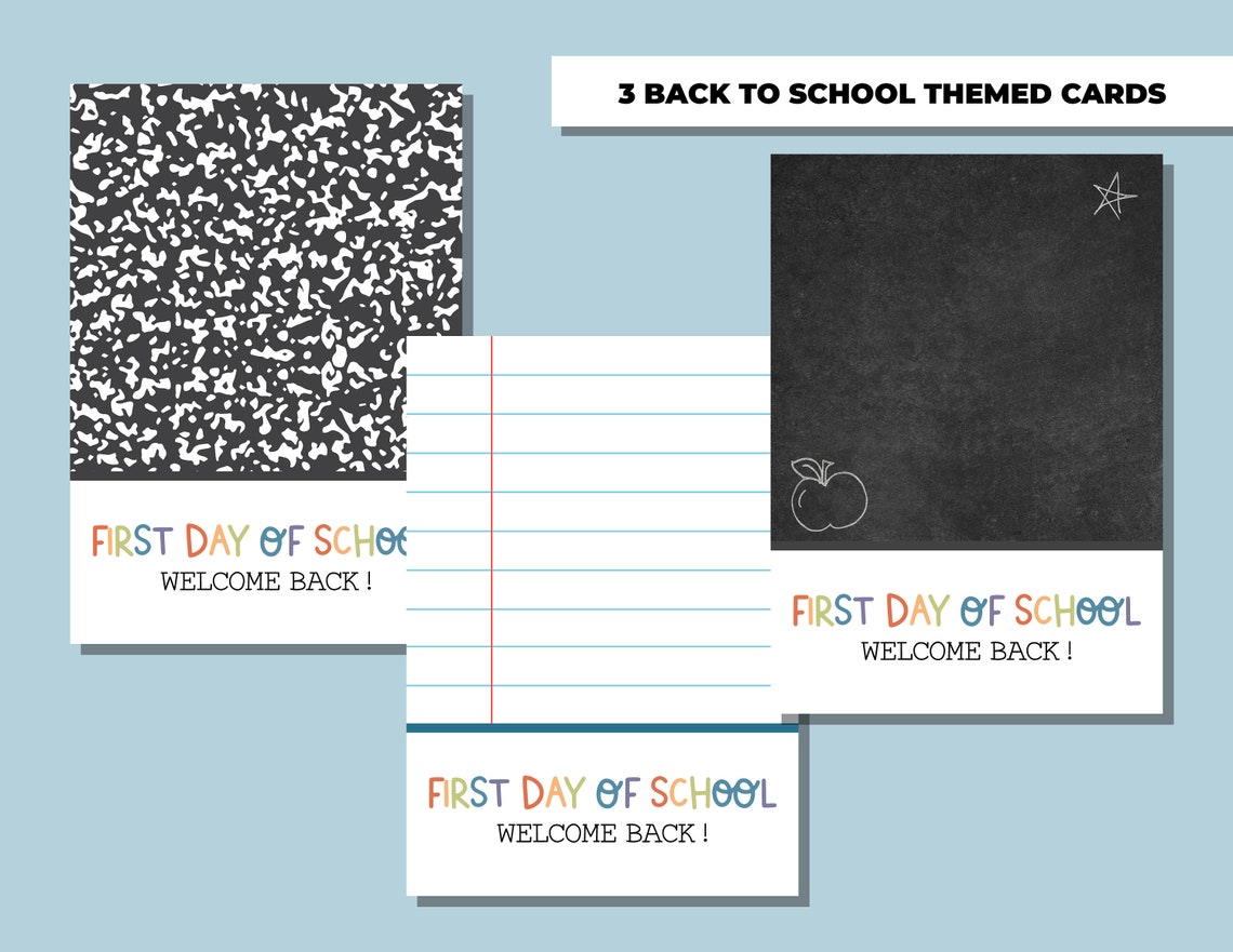 Back to School Mini Cookie Card Printable Mini Cookie Card - Etsy