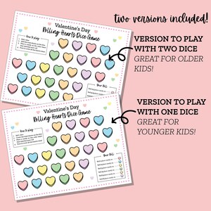 Rolling Hearts Candy Dice Game, Fun Valentines Game for Kids, Kids ...