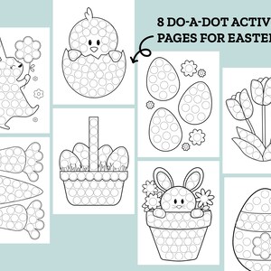 Easter Do-a-dot Activity Pages, Perfect for Toddler Activity, Dot ...