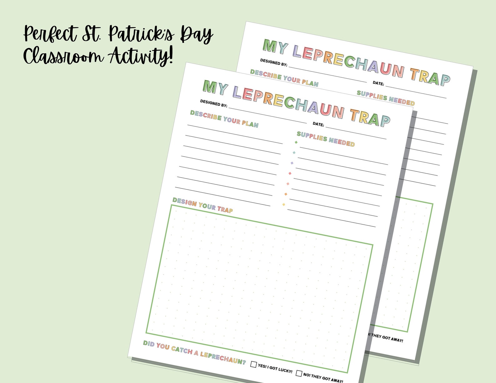 Leprechaun Trap Worksheet for St Patricks Day, Leprechaun Trap Ideas ...
