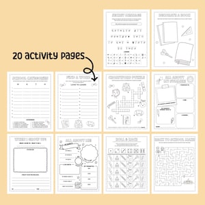 Back to School Activity Bundle, First Day of School Classroom ...