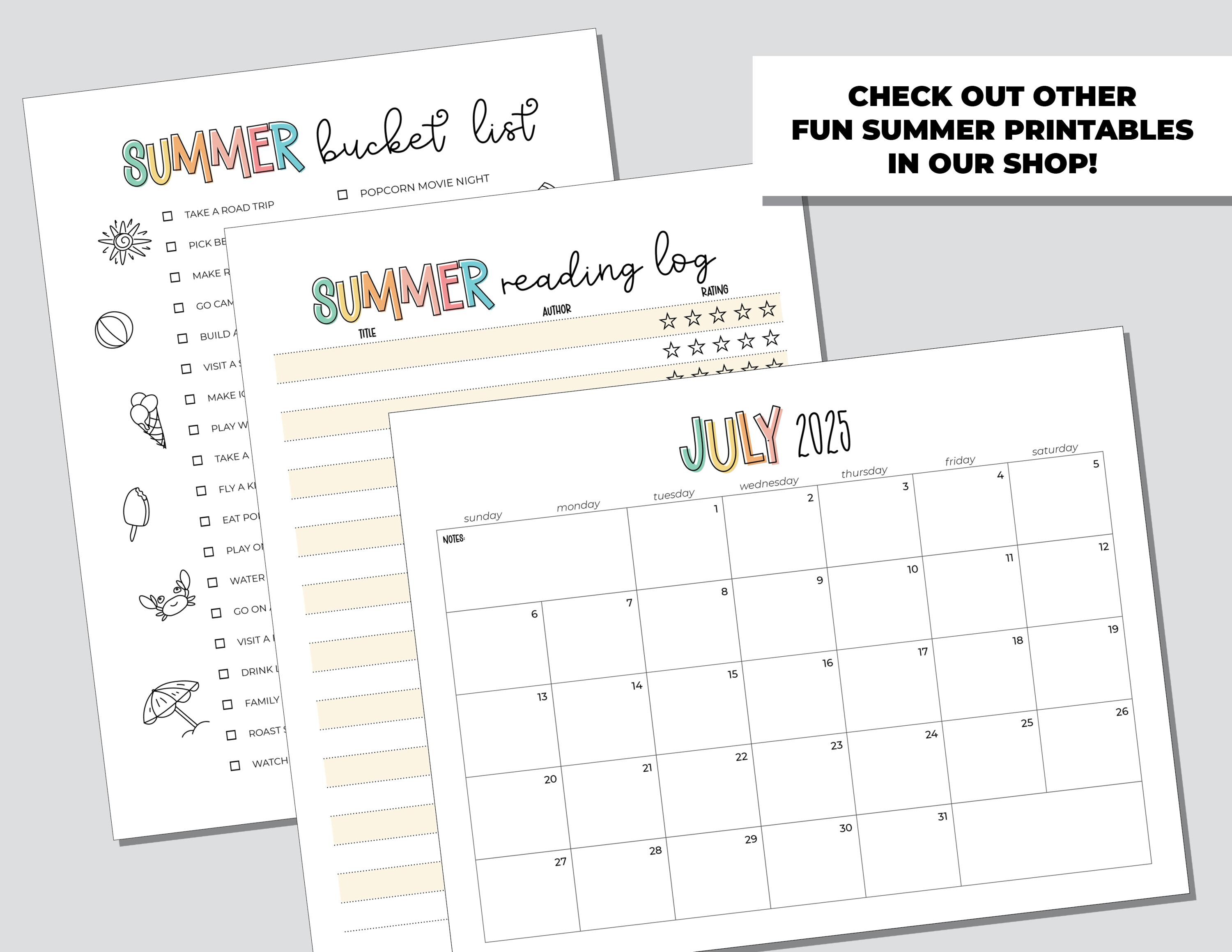 EDITABLE Summer Boredom Busters for Kids, I'm Bored Checklist Printable ...