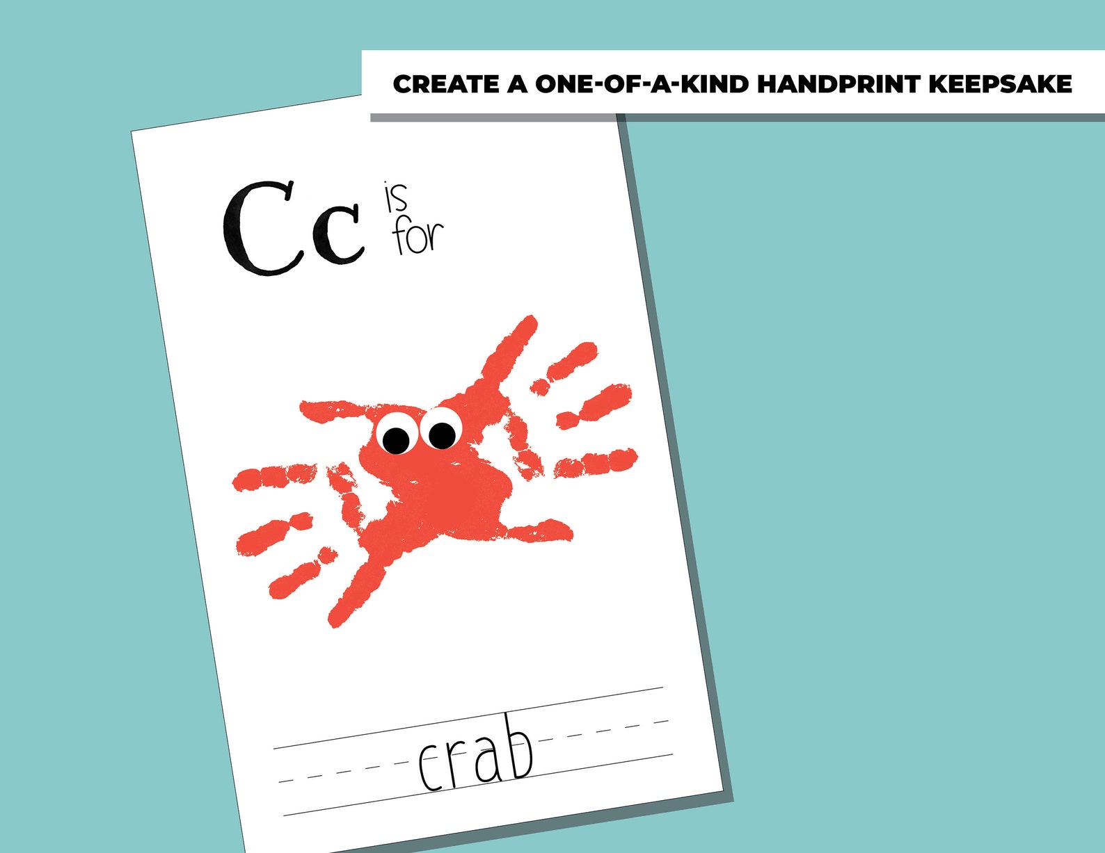 ABC Book Handprint Activity for Kids Handprint Art Printable - Etsy