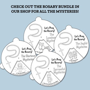 Learning the Rosary Printable Featuring the Glorious Mysteries in a ...
