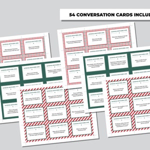 Christmas Ice Breaker Game, Conversation Starter for Office Party Game ...