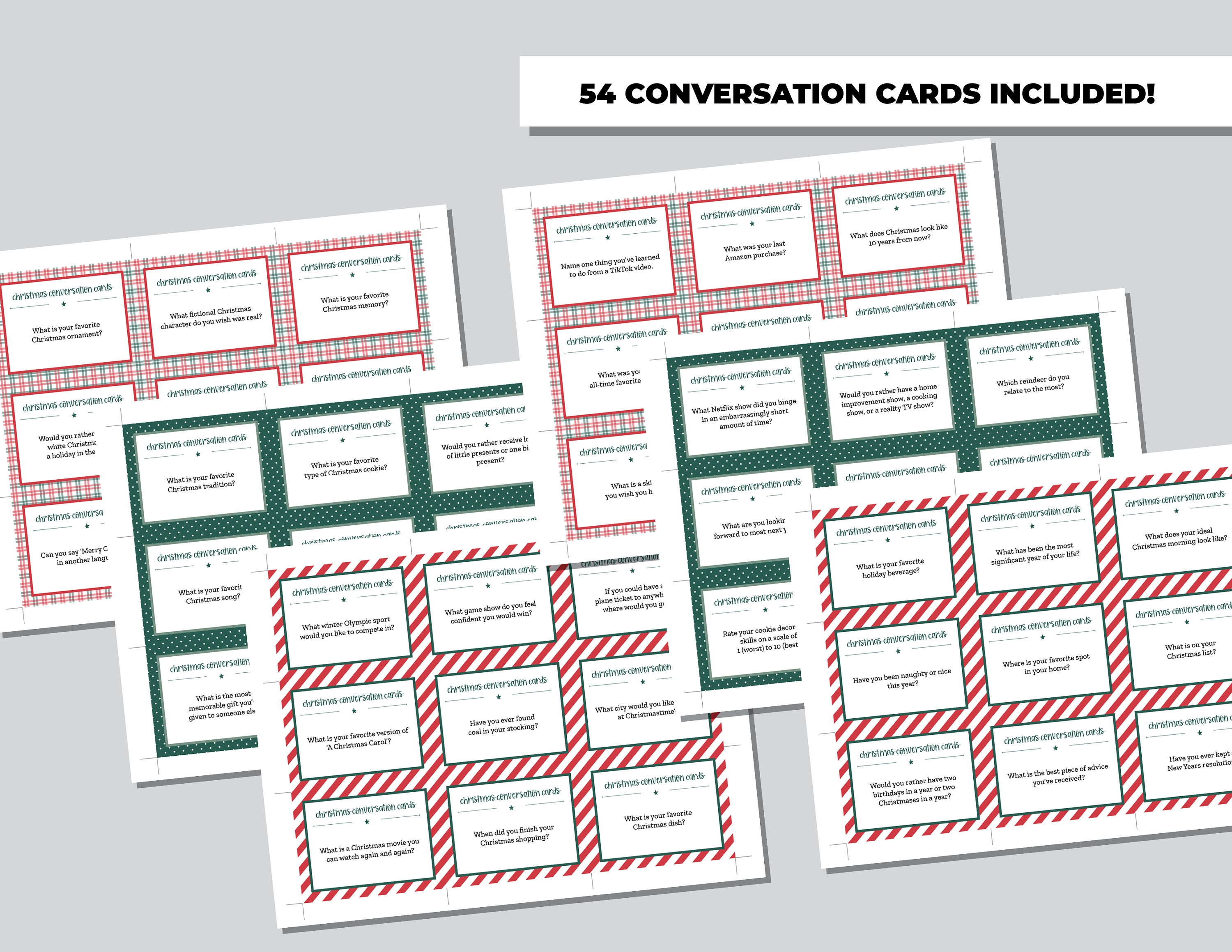 Christmas Ice Breaker Game Conversation Starter for Office - Etsy