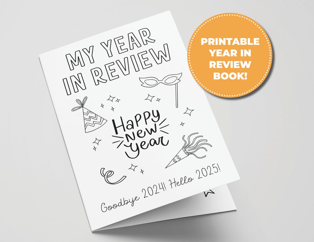 Kids Year in Review Activity, Printable Time Capsule for Kids, New Year ...