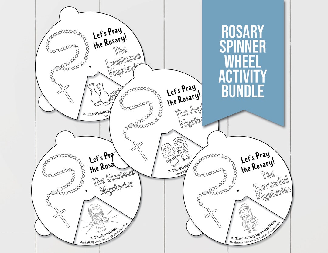 Learning the Rosary Printable Bundle With Joyful Mysteries, Sorrowful ...