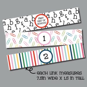 First Day of School Countdown Printable, Back to School Decoration ...