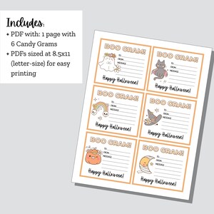 Halloween Boo Gram Fundraiser Flyer PTO Halloween Candy Gram Fall ...