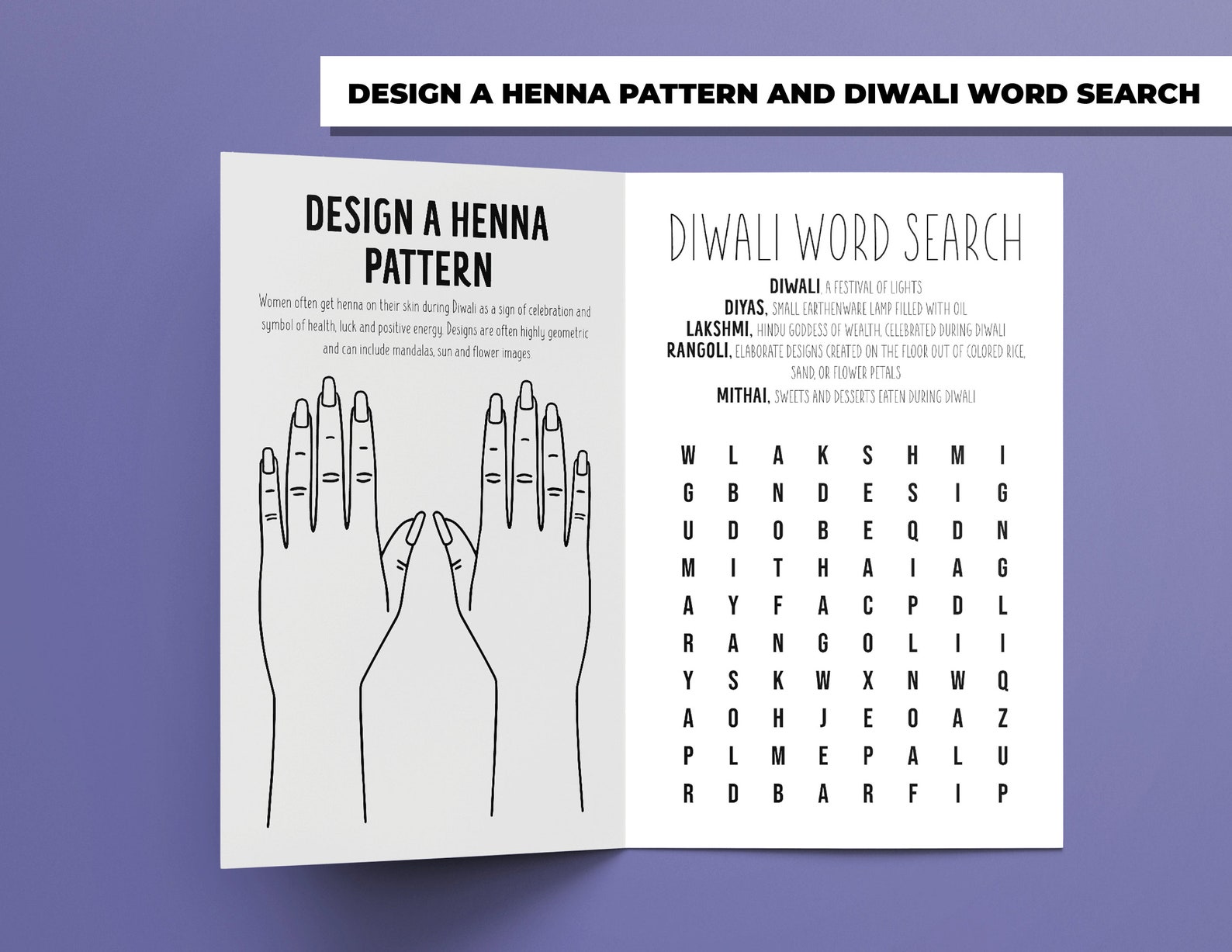 All About Diwali Printable Book Perfect Diwali Activity for - Etsy