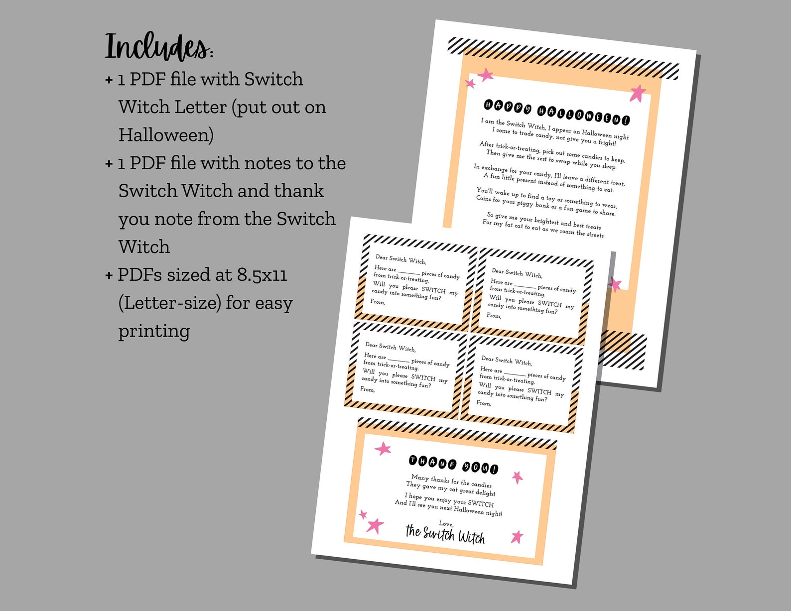 Switch Witch Printable Letter, Letter From the Switch Witch, Kids ...