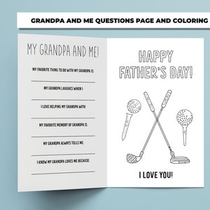 All About Grandpa Printable Book, Father's Day Activity for Kids ...